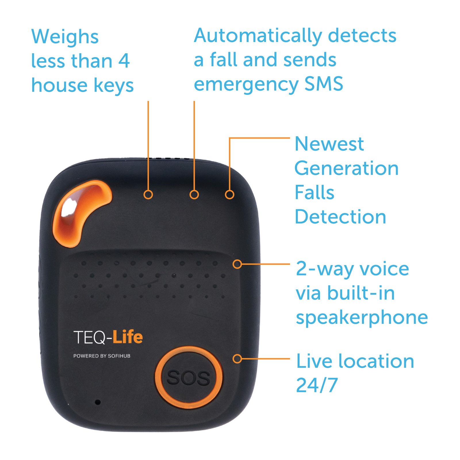 Buy TEQ-Life Personal Safety Alarm With 4G & GPS